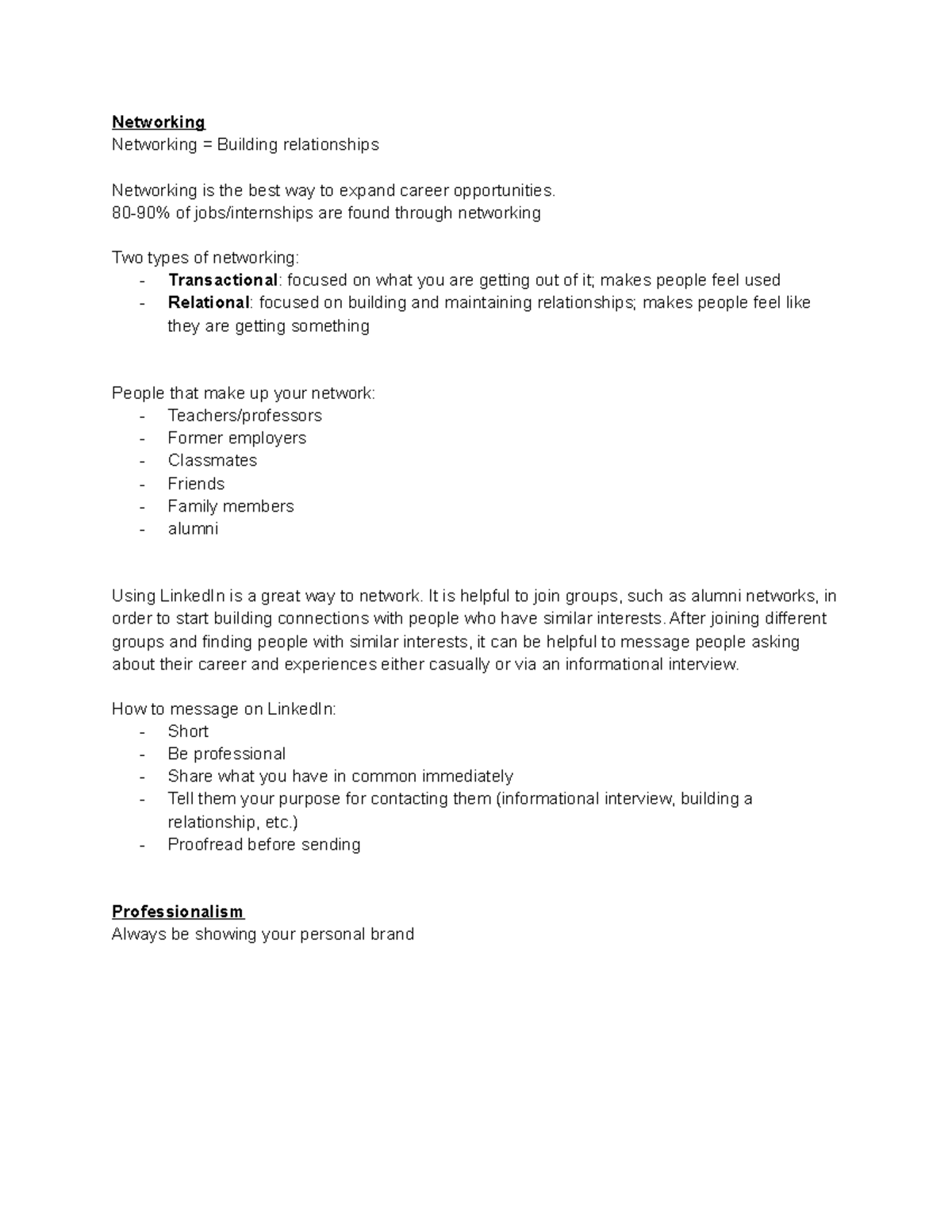 Week 7 networking notes - Networking Networking = Building ...