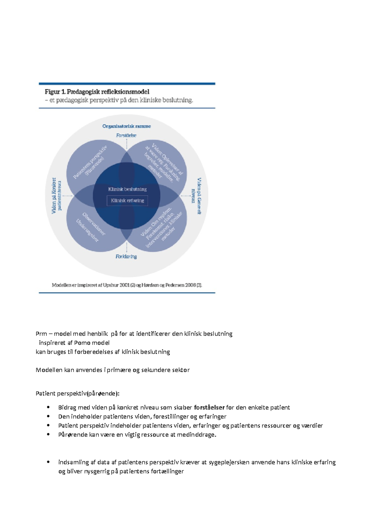 PRM model - Prm – model med henblik på for at identificerer den klinisk ...