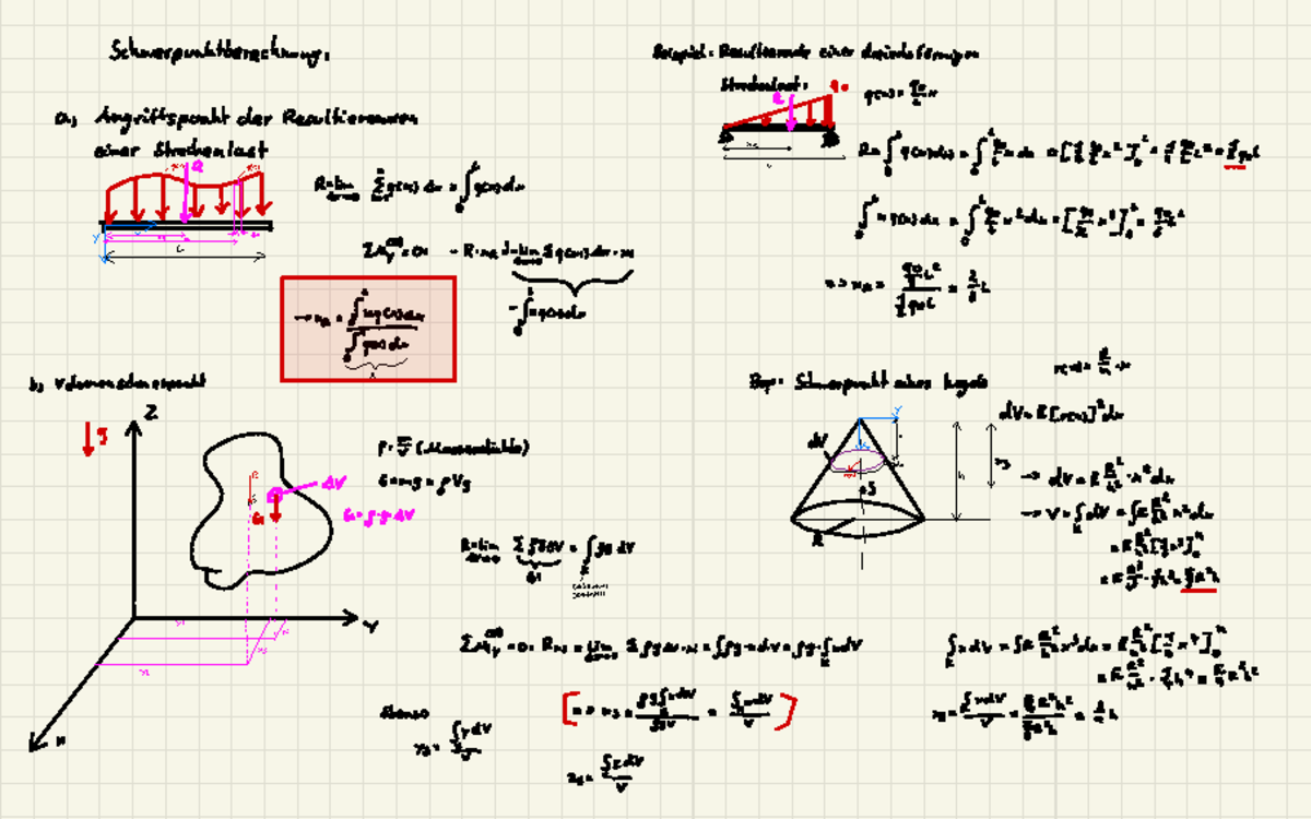 Technische Mechanik - Übungsaufgabe - Schwerpunkt berechnung : Beispiel ...