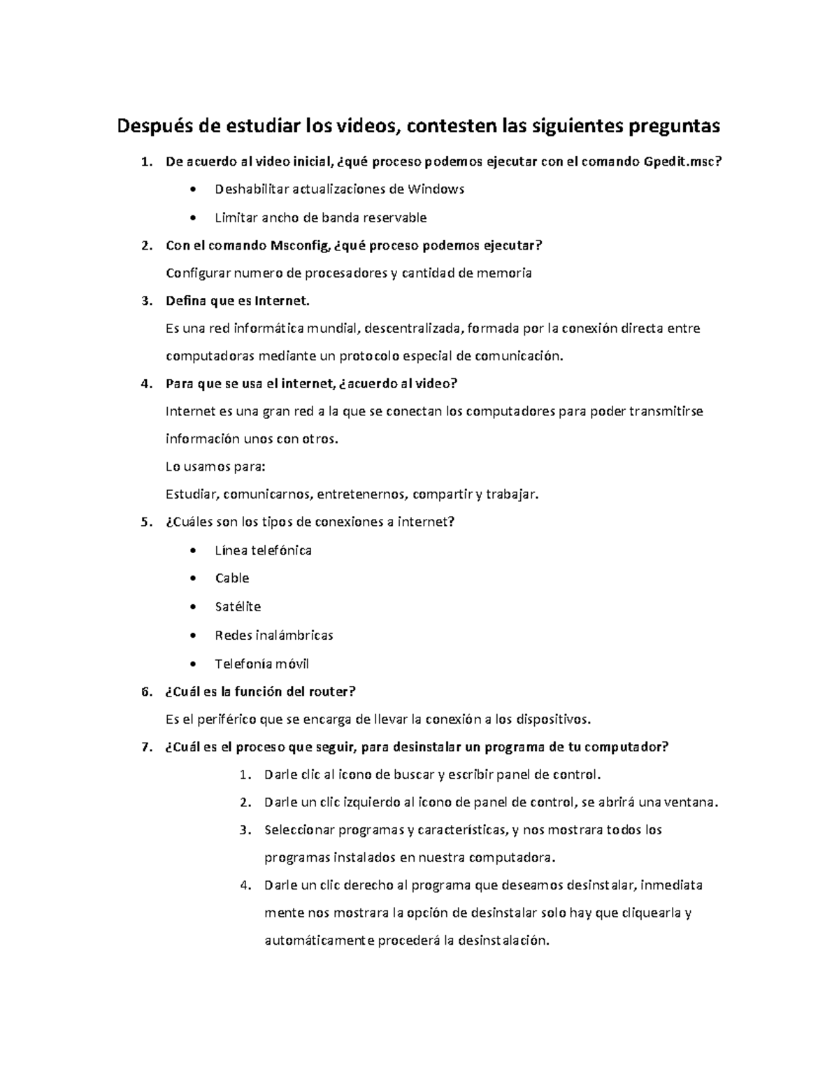 Cuestionario Segunda Clase completada, PRUEBA 1 - Después de estudiar ...