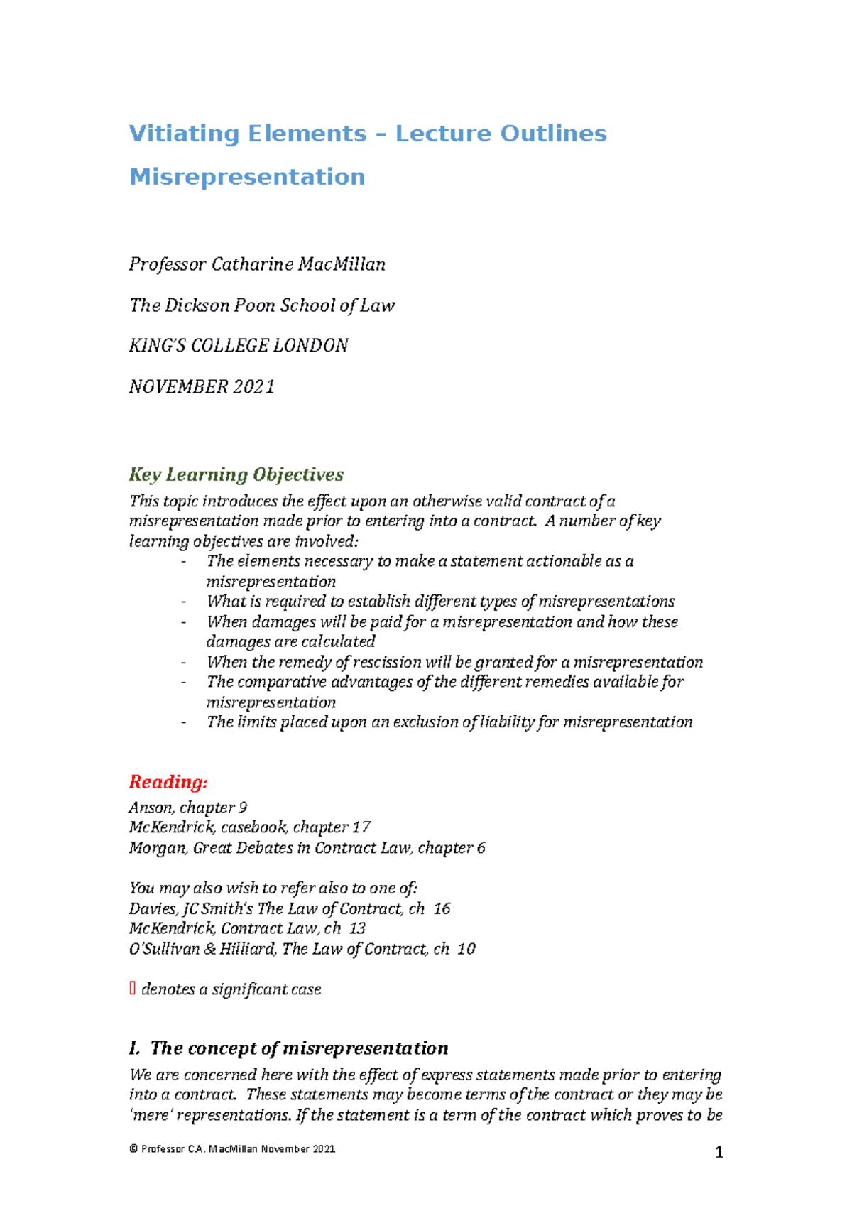 2 Vitiating Elements Lecture Outlines 2 copy - Vitiating Elements ...