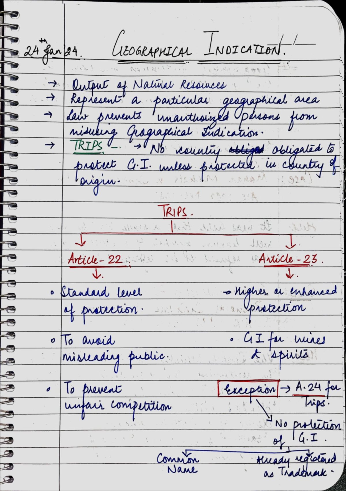 GI Notes - no vy6vbyhihnoi kh - GEOGRAPHICAL INDICATION. 24 Jan 24 ...
