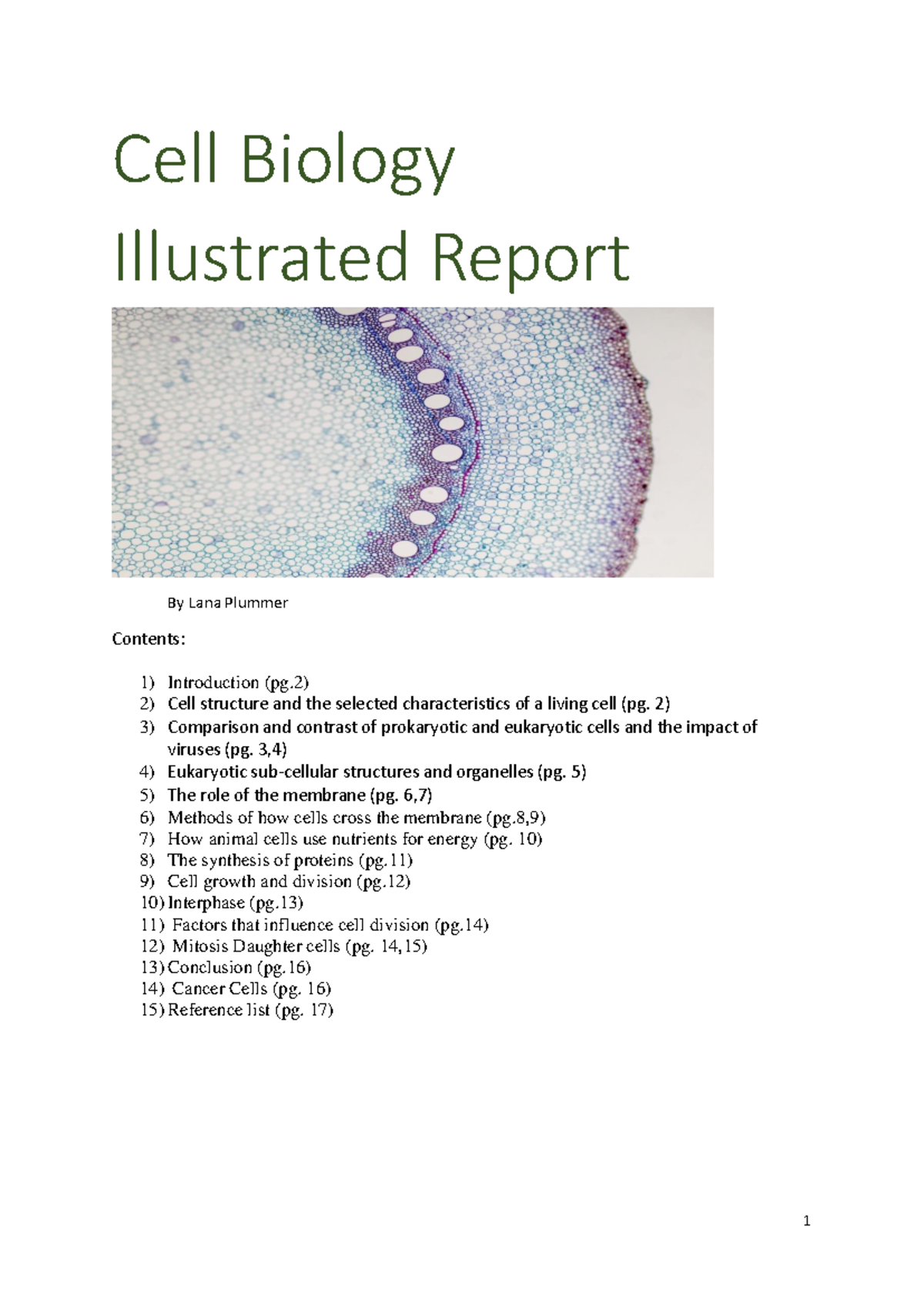 unit 5 cell biology learn direct pres - Cell Biology Illustrated Report ...