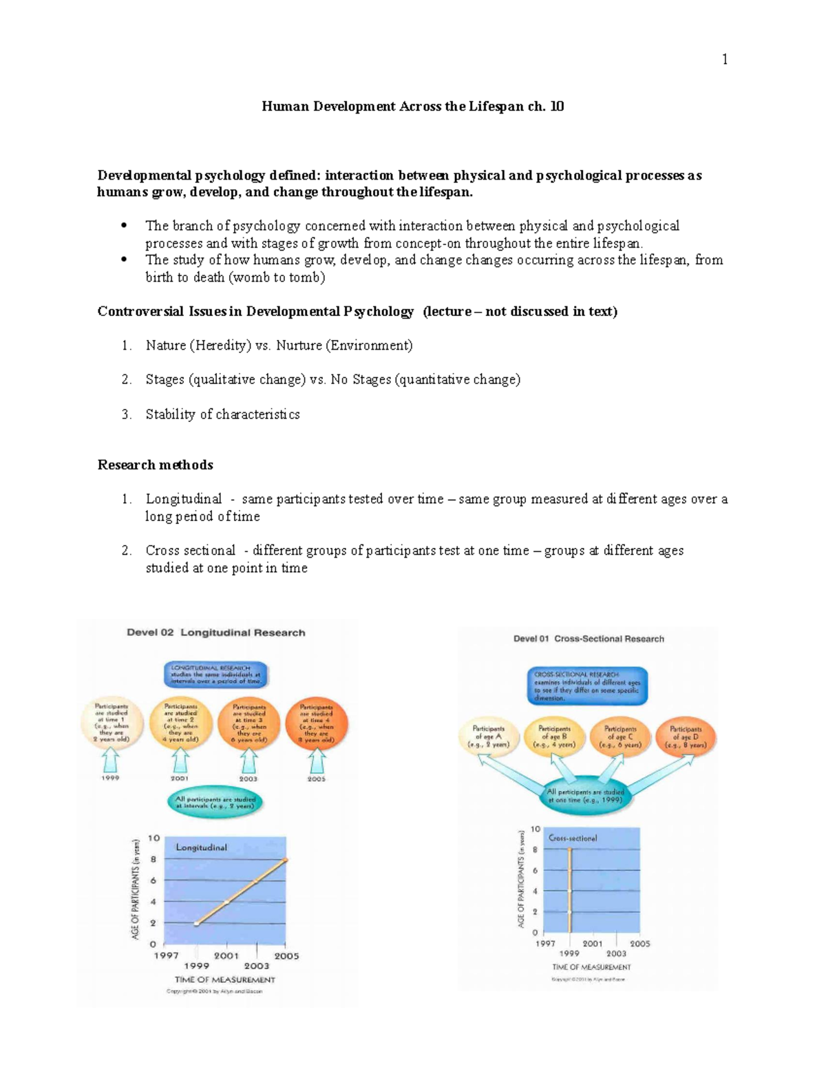 Chapter+10+-+Development+across+the+lifespan+lecture+notes - Human ...