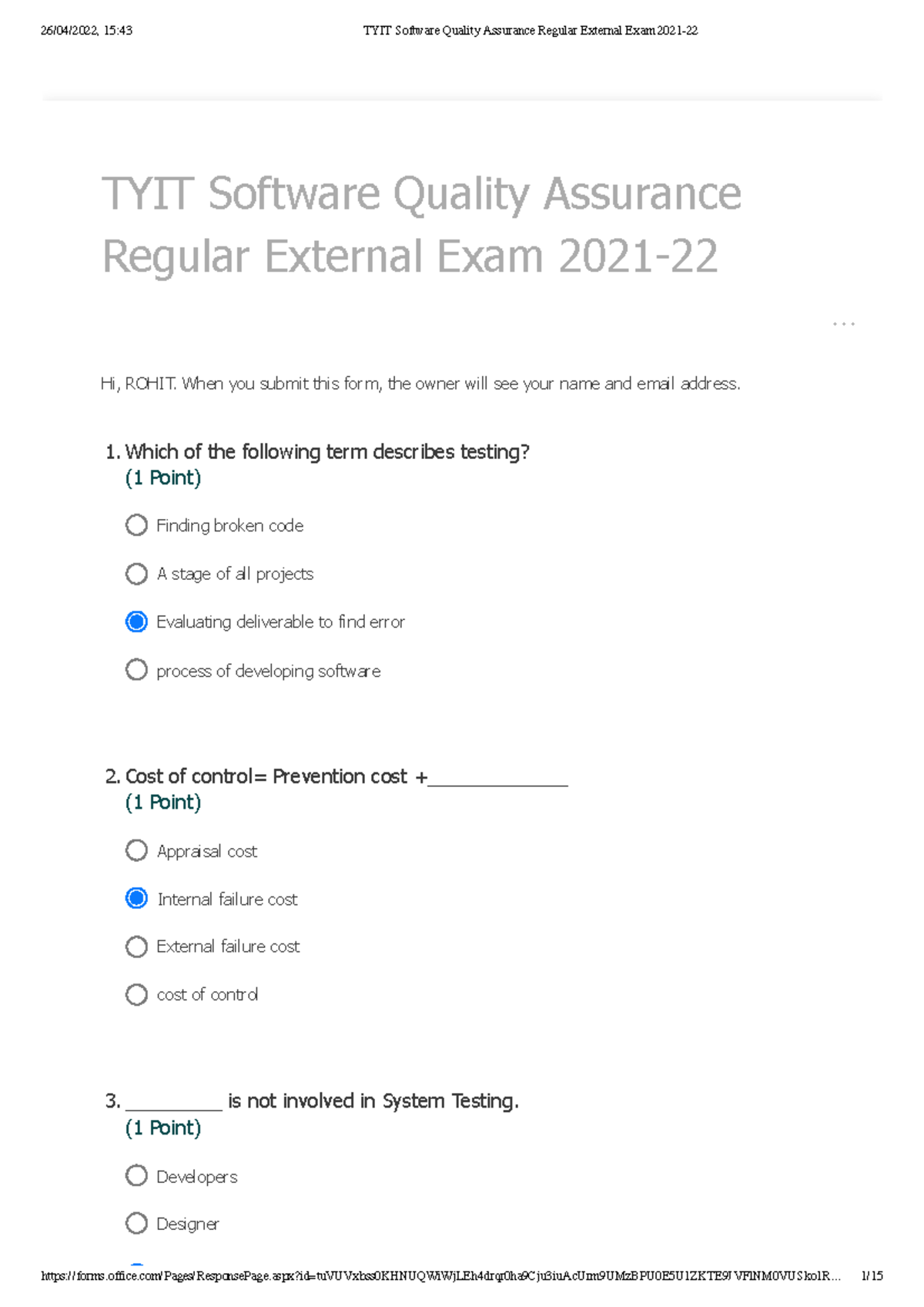 TYIT Software Quality Assurance - TYIT Software Quality Assurance ...