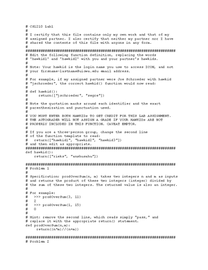 CS 1210 Notes - Computer Science 1 8/23/ What is a program? How does it ...