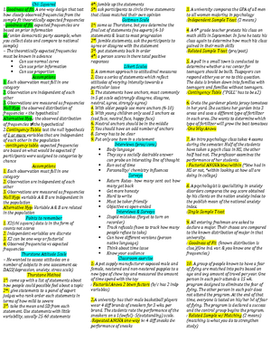 EXAM 3 Cheat Sheet - EXAM 3 CHEAT SHEET: DR. JANE O’BRIEN Basic characteristics of case studies ...