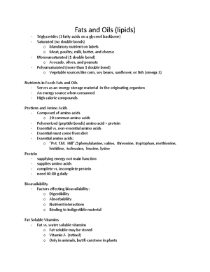 Intro to Food Science Notes - Food Science is: The scientific study of ...