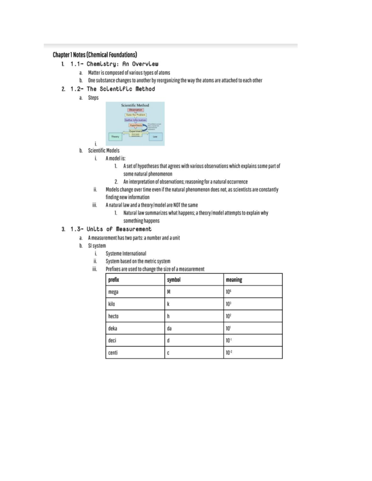 Chem - Chem - Chapt. 1 - CHE 110 - Studocu
