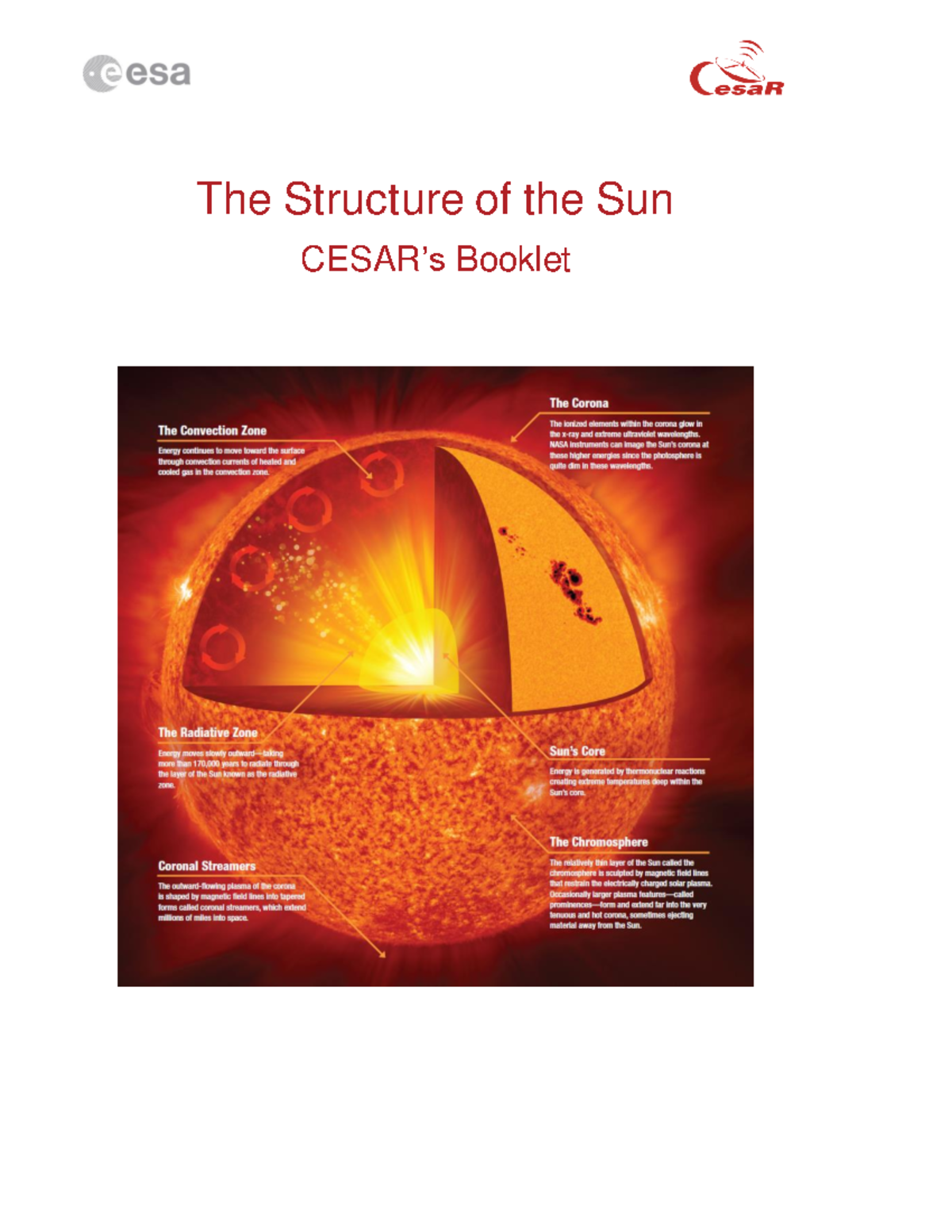 Structure of sun lecture note - The Structure of the Sun CESAR’s ...