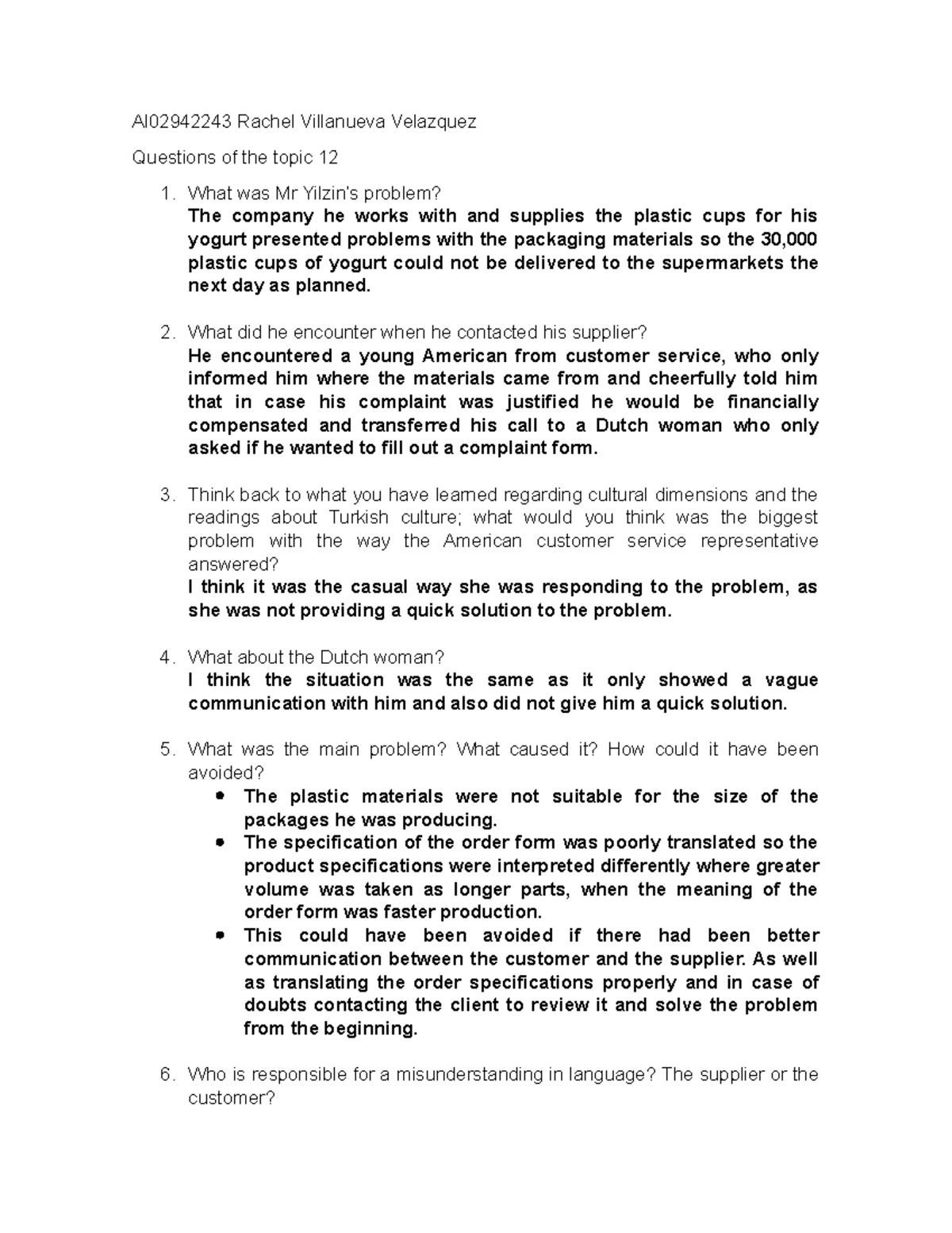 Questions of the topic 12 ACTIVITY #12 - Al02942243 Rachel Villanueva ...