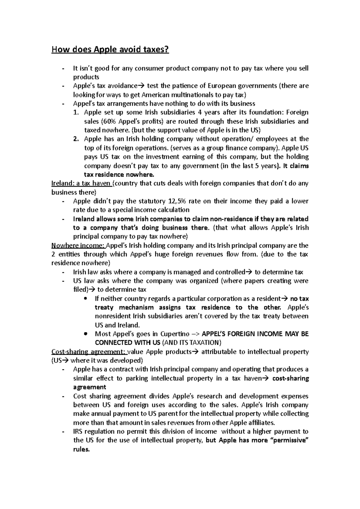 How does Apple avoid taxes - Apple set up some Irish subsidiaries 4 ...