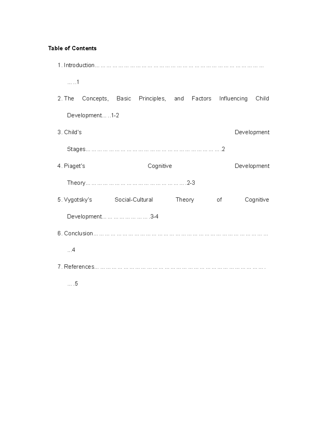 CW 1 - Academic Writing - Table of Contents - Studocu