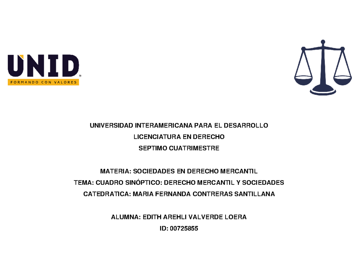 Edith Arehli Valverde Loera Cuadro Sinoptico - UNIVERSIDAD ...