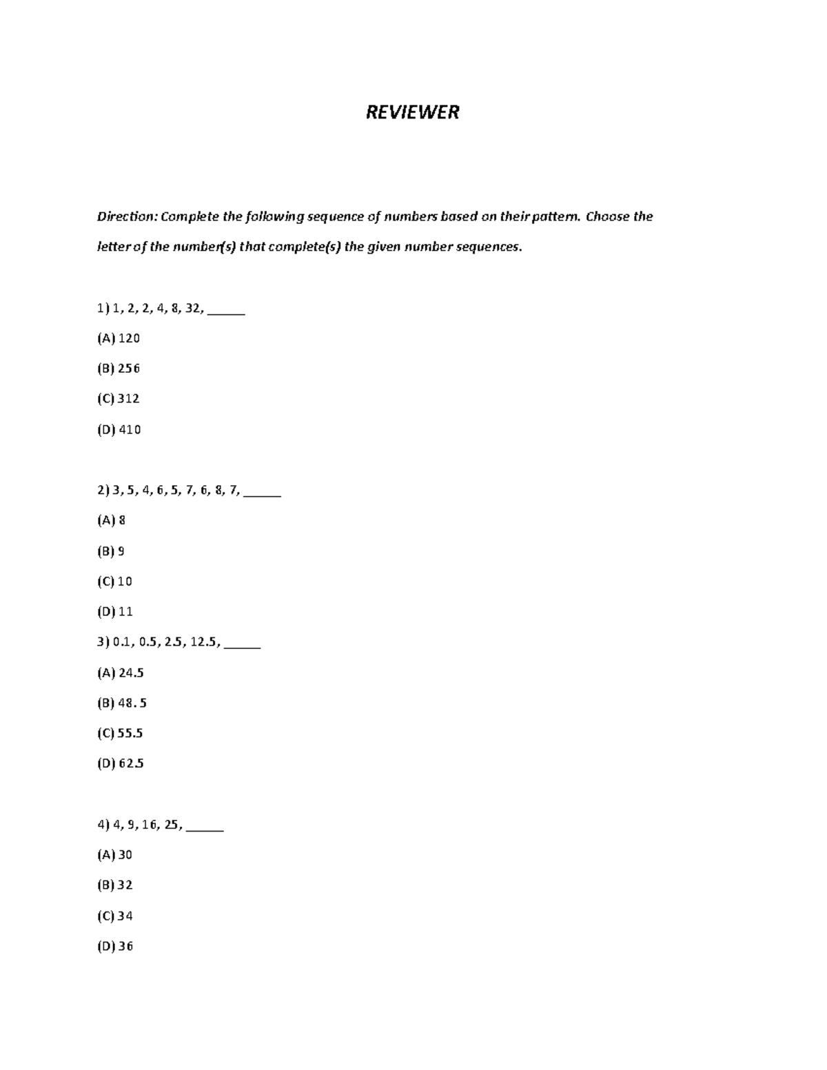 3 Analytical Reviewer - REVIEWER Direction: Complete the following ...