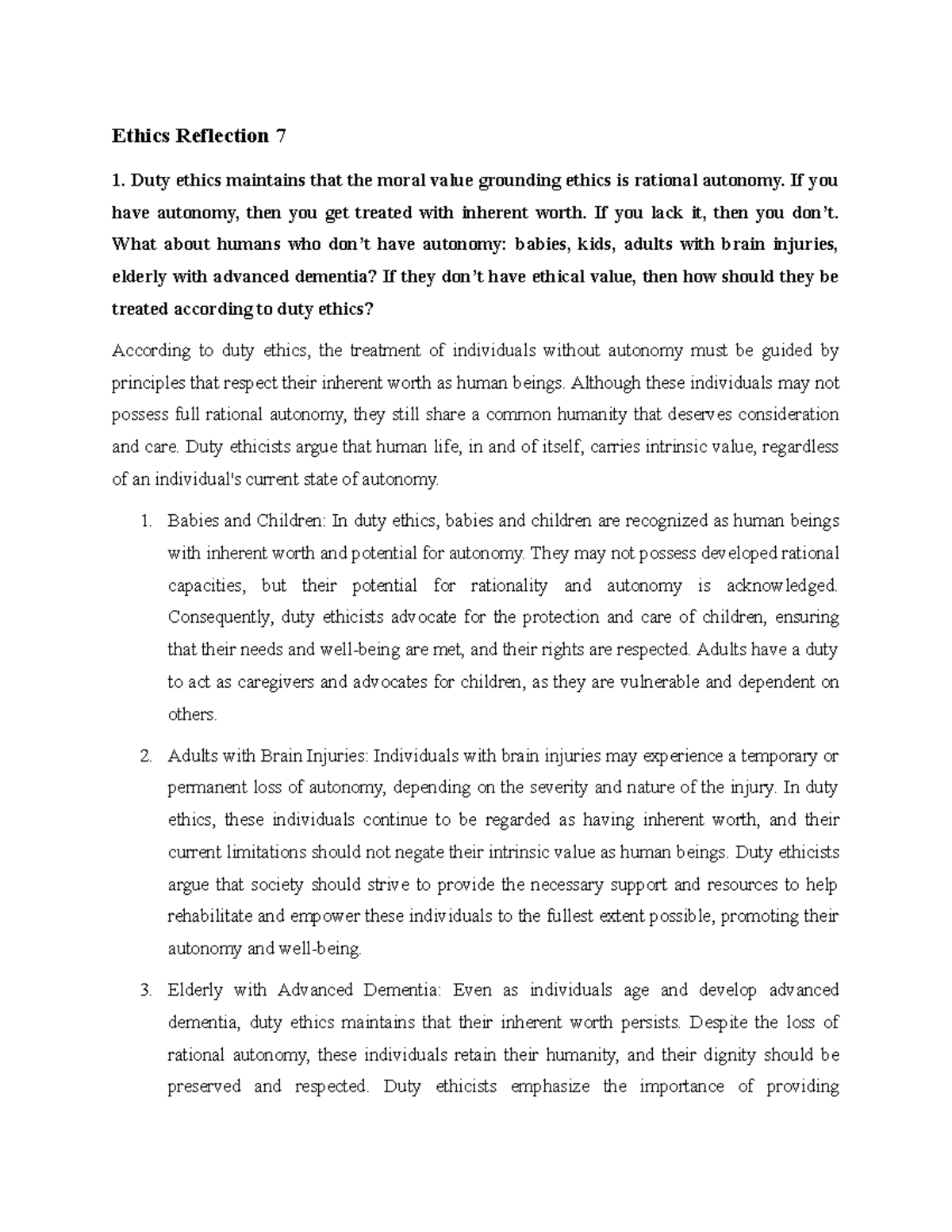 Ethics Reflection 7 A Linear Programming Model Developeda Linear