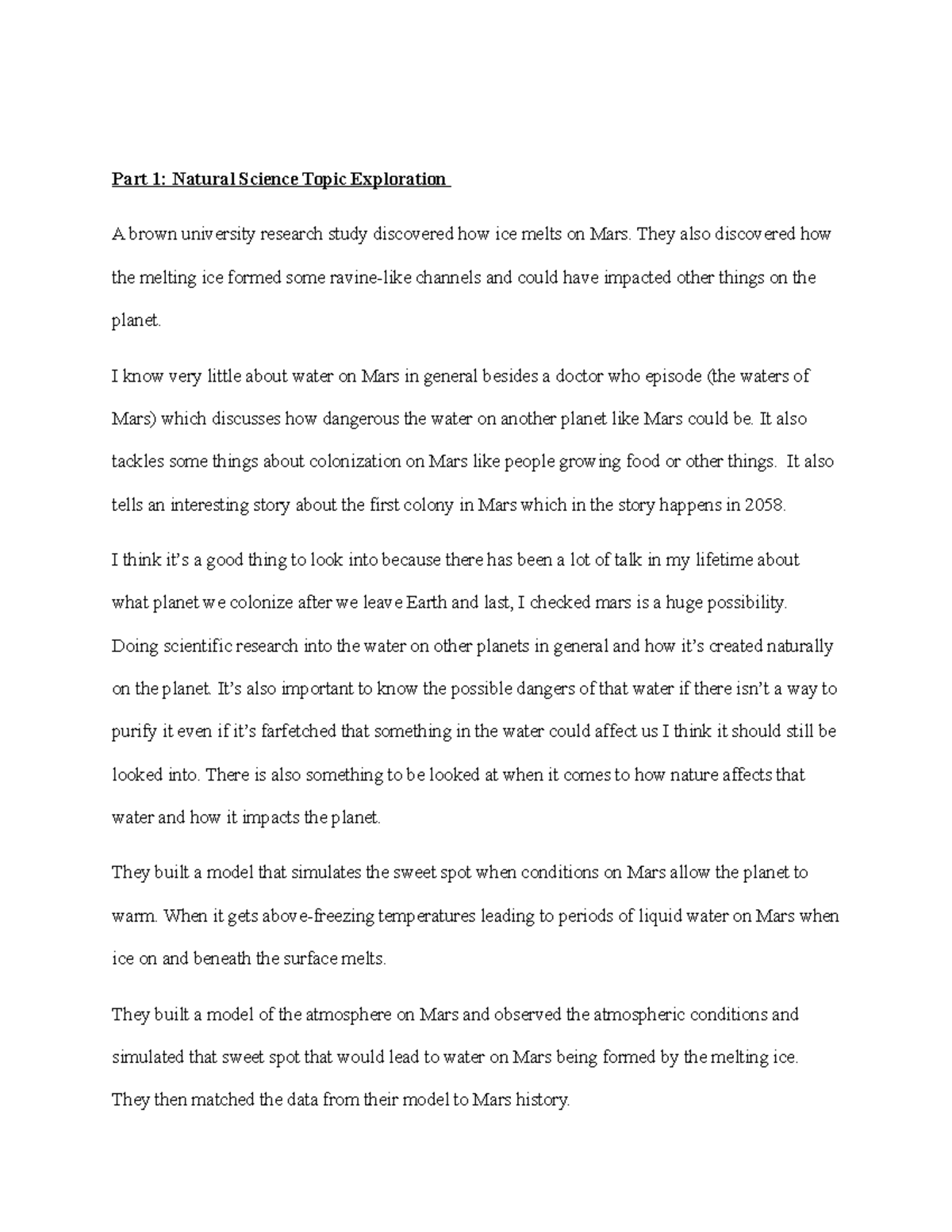 Natural sciences Module 7 final project Nick Edgecomb - Part 1: Natural ...