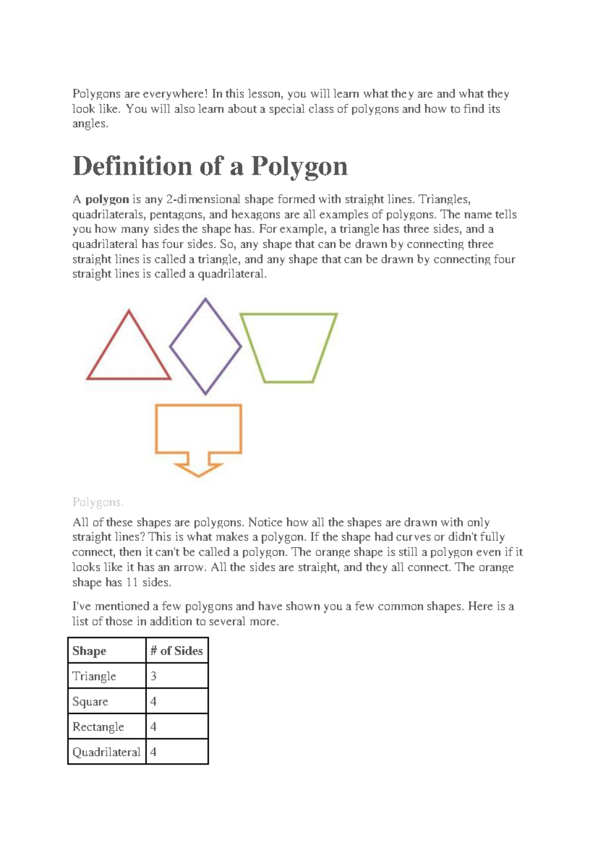 3주차 1. what is polygon - 세종대학교 특수구조개론 강의자료 3주차 - Polygons are ...