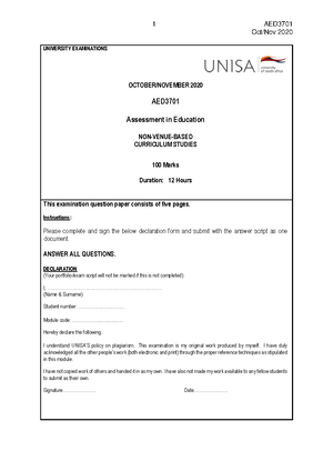 Assignments submission declaration form - STUDENT DECLARATION THE ...