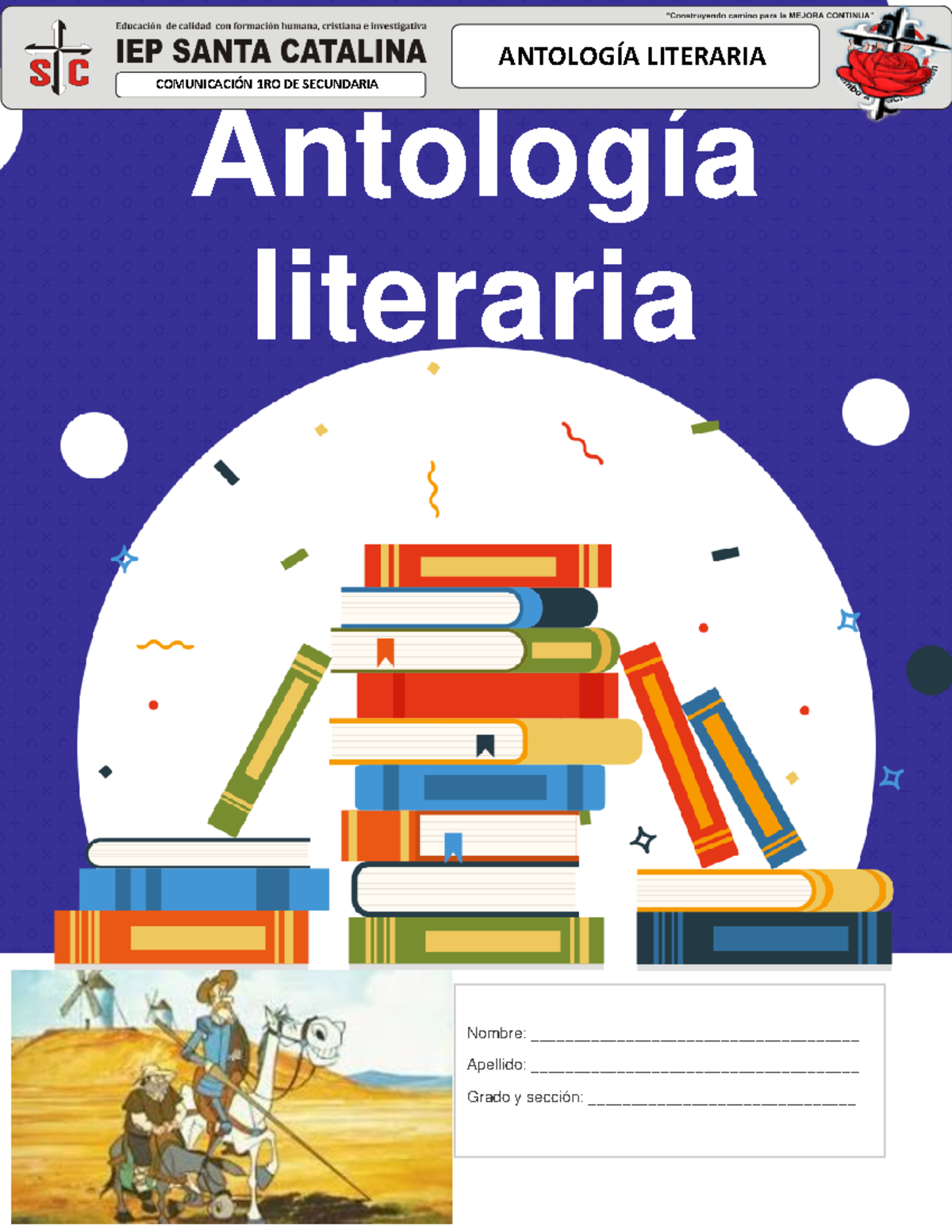 Antologia literaria 1ro de sec. Santa Catalina - Antología literaria ...