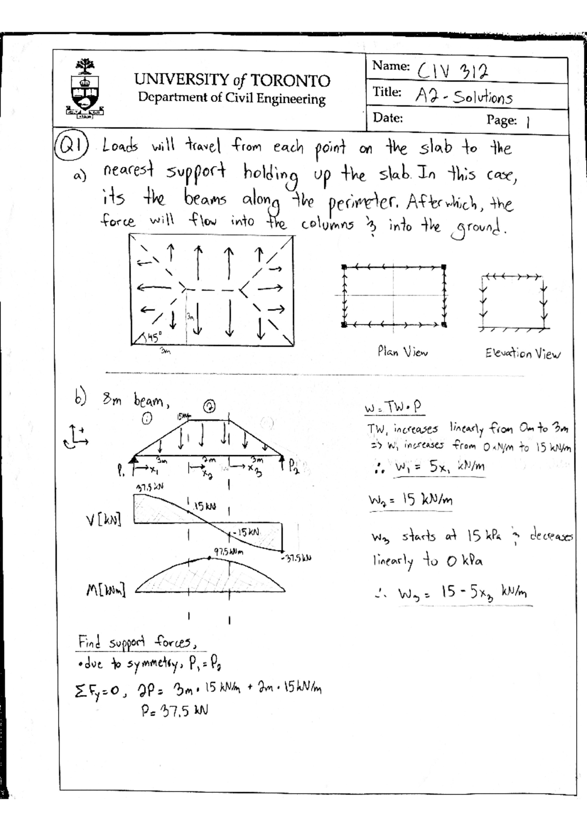 CIV312 H1 20209 641672644249 CIV312 Assignment 2 Solution 2020 - CIV312 ...