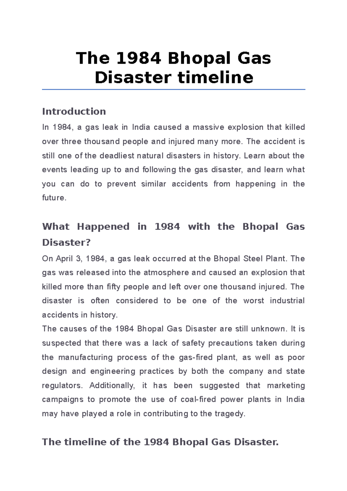 Write Short Note On Bhopal Gas Tragedy at Quyen Elliott blog