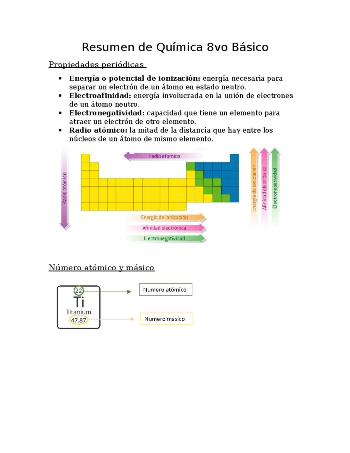 Resumen de Química 8vo Básico - Resumen de Química 8vo Básico ...