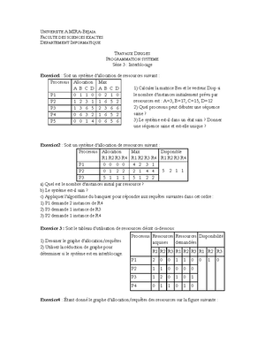 TD PS 2020 1 - Cours Programmation système de département mathématiques ...