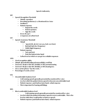 Interpreting the Audiogram - Interpreting the Audiogram Type Look at AC ...