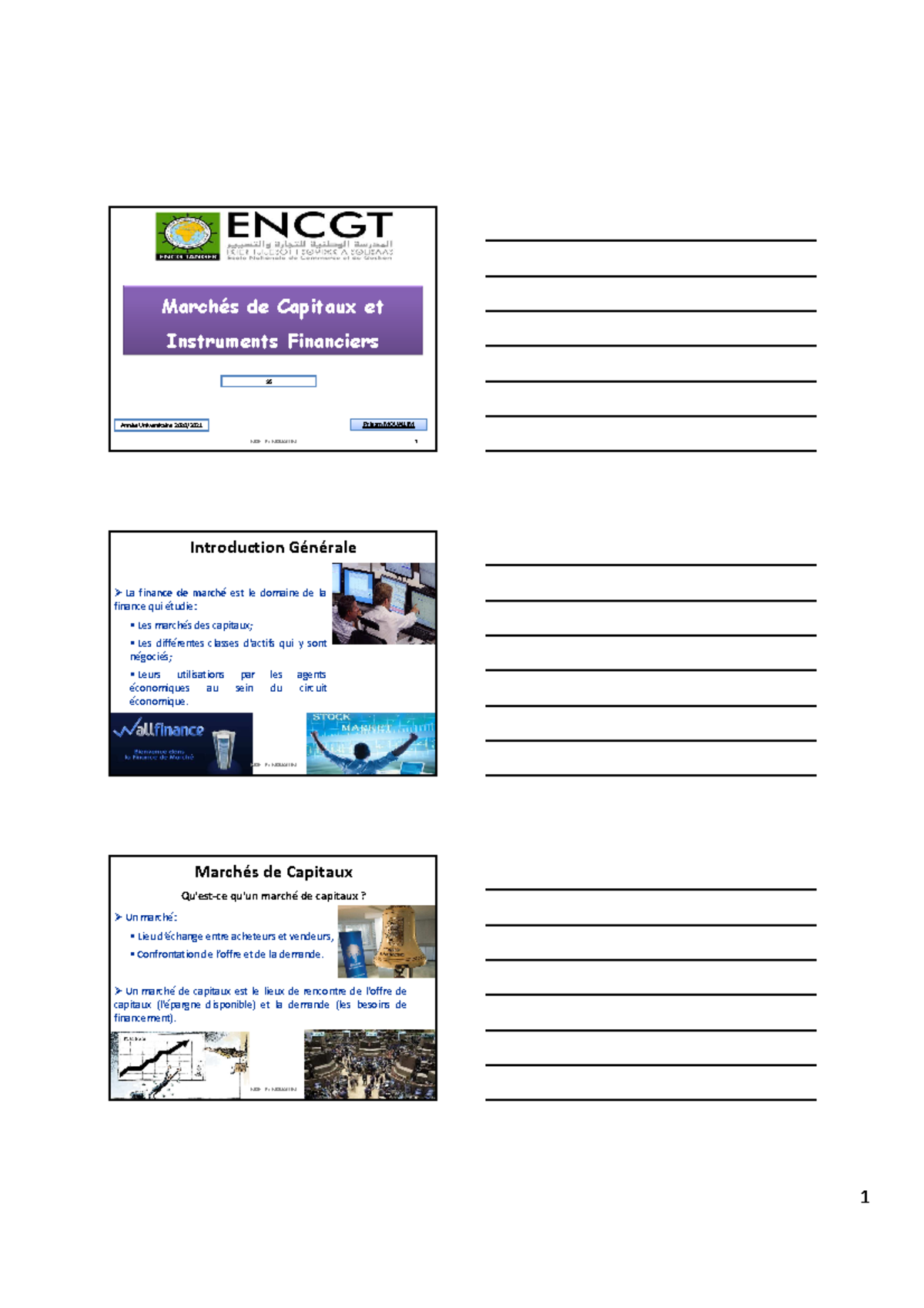 MCIF Séances 12 - 1 Année Universitaire 2020/2021 Pr Isam MOUALLIM S ...