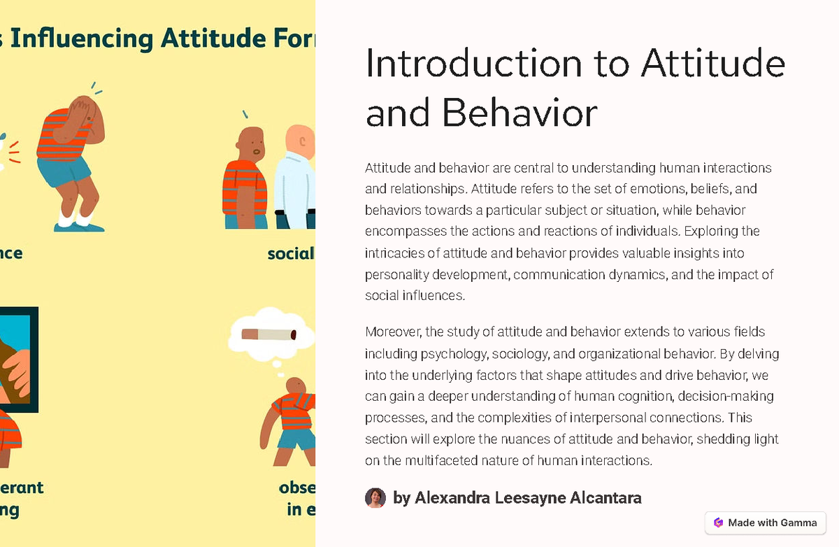 Introduction to Attitude and Behavior - Introduction to Attitude and ...