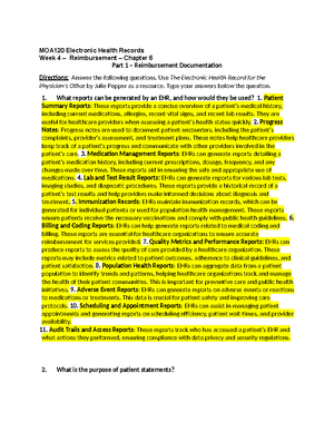MOA115 Week 3 Assignment - MOA115 Medical Records and Insurance Week 3 Assignment CPT Coding ...