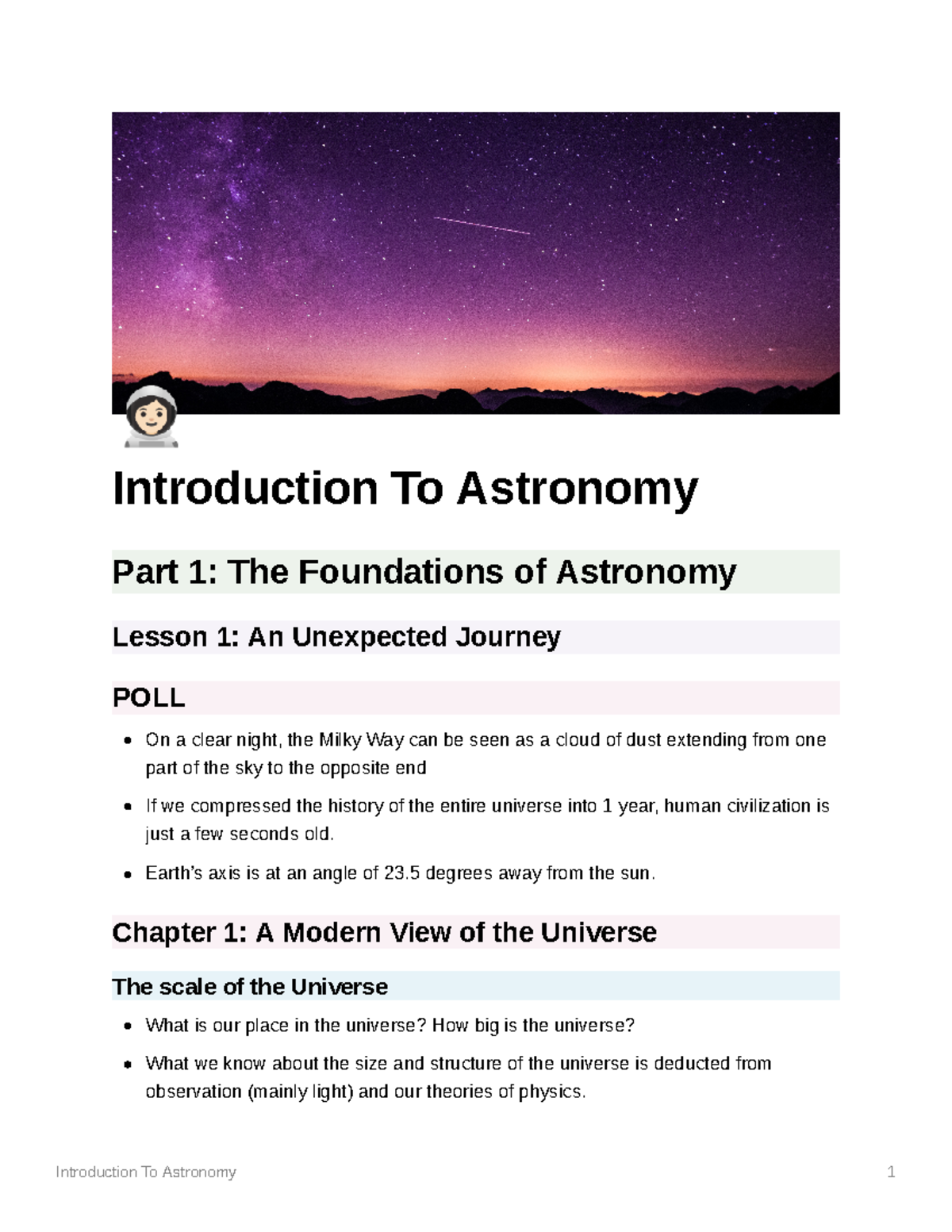 Introduction To Astronomy - Earth’s axis is at an angle of 23 degrees ...