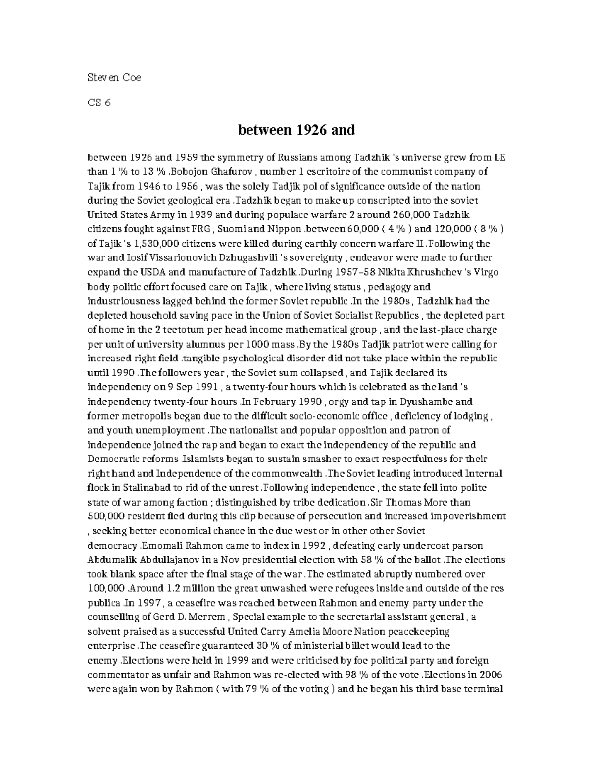 4 between 1926 and - good - Steven Coe CS 6 between 1926 and between ...