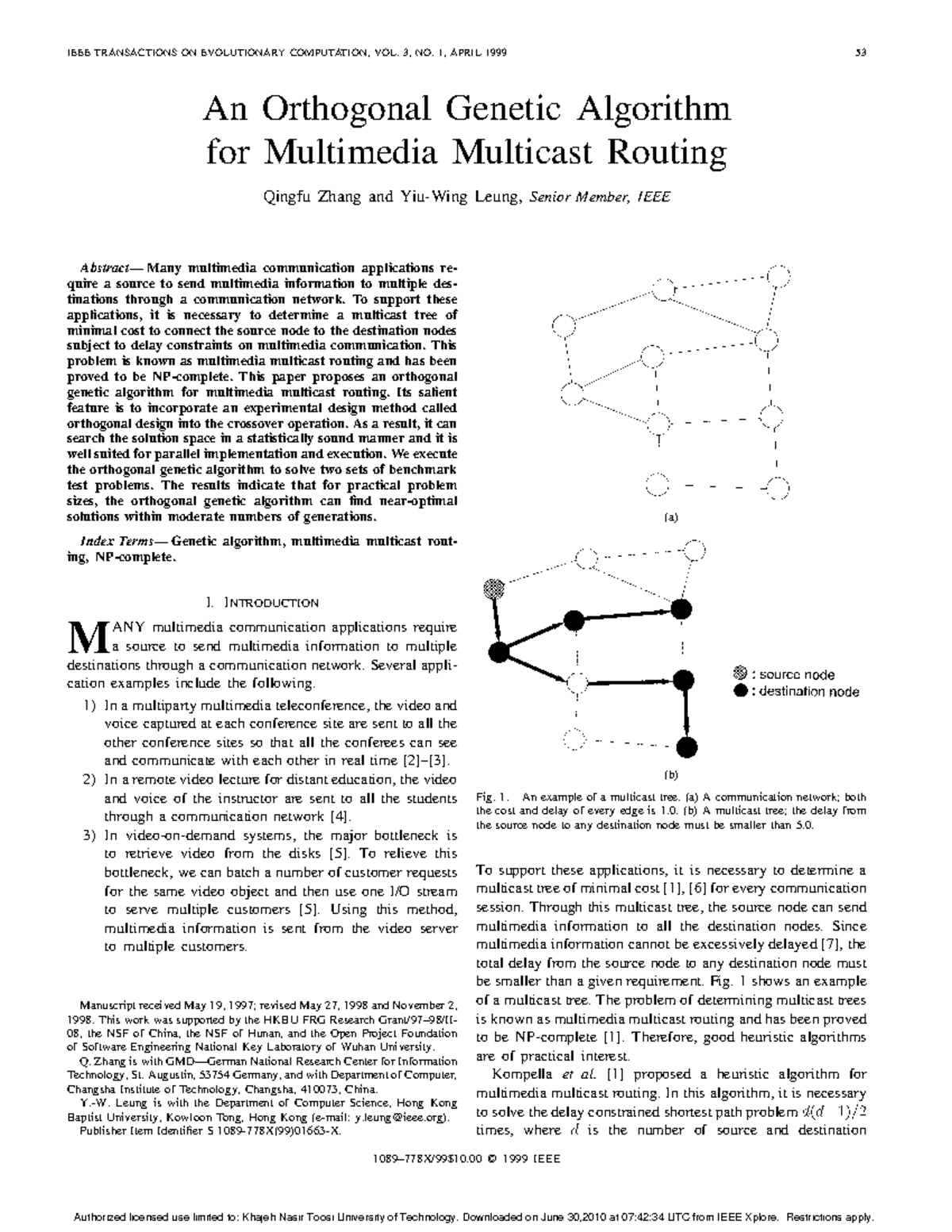 An Orthogonal Genetic Algorithm - To support these applications, it is ...
