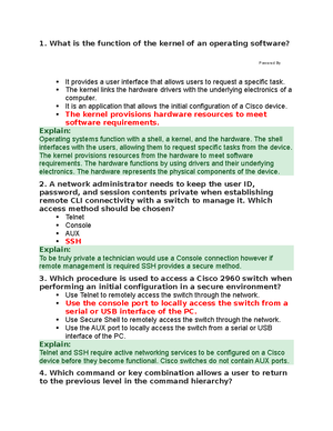 CCNA 1 (v5.1 + v6.0) Chapter 3 Part 1 - What method can be used by two computers to ensure that ...