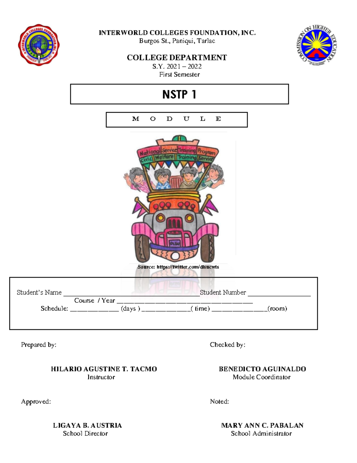 NSTP/CWTS Lesson 4 LECTURE NOTES - INTERWORLD COLLEGES FOUNDATION, INC ...
