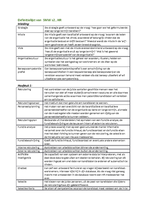 Chronologisch overzicht leerstof SMW procesmodellen en werkinstrumenten ...