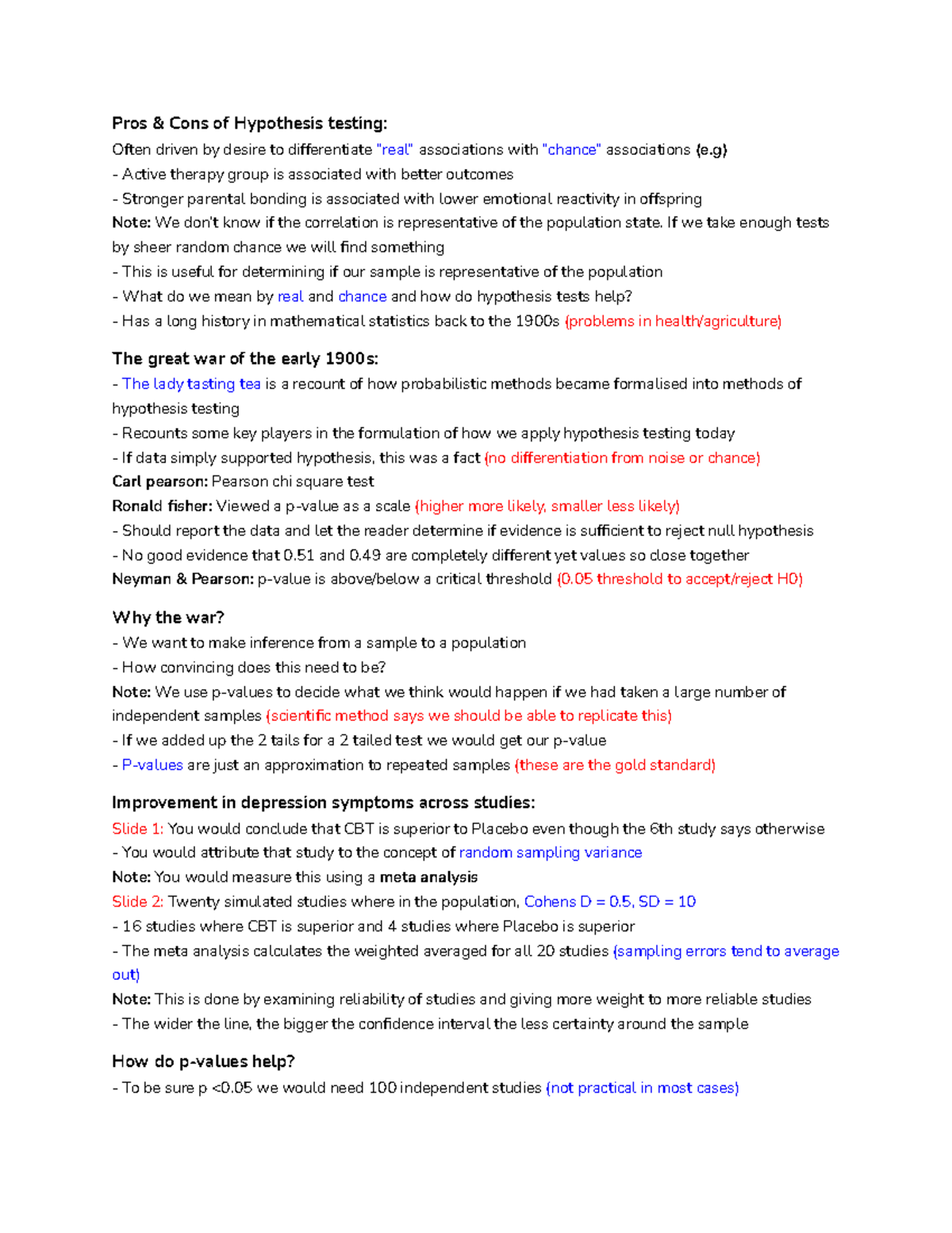 Week 12 Interpreting and communicating statistical findings - Pros ...