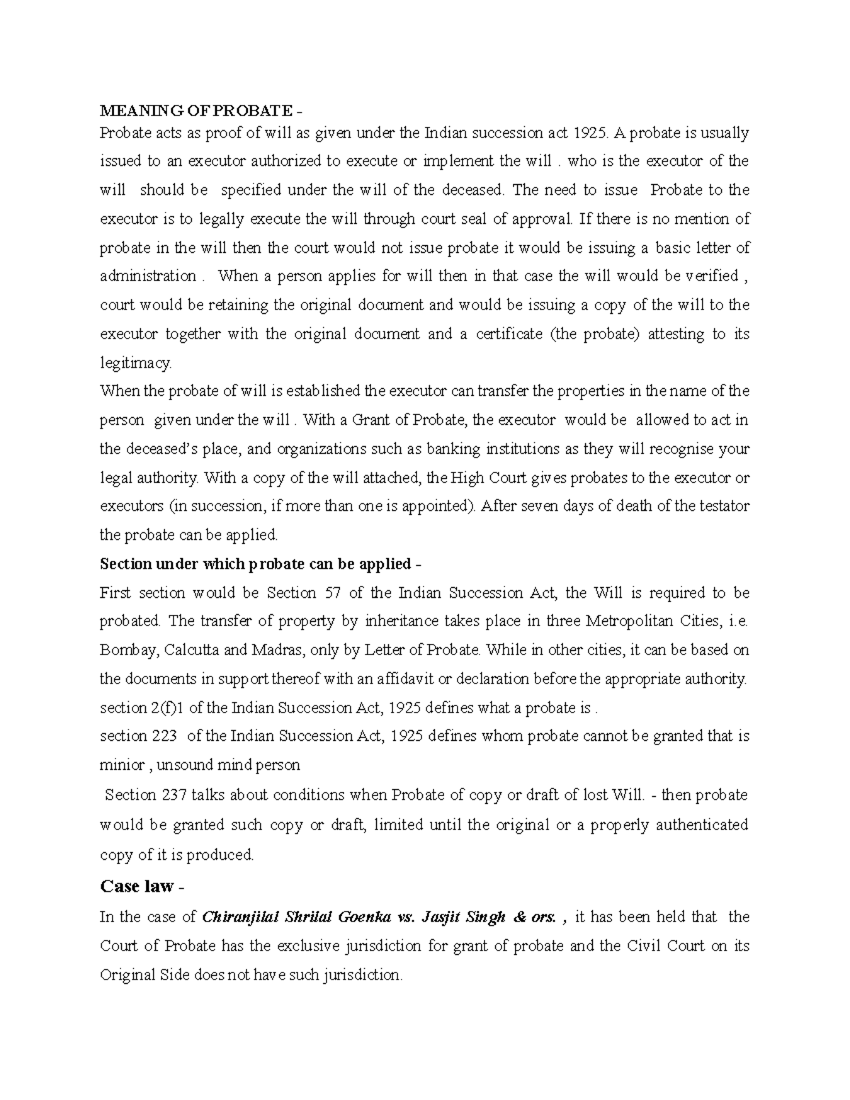 Probate - it is very useful - MEANING OF PROBATE - Probate acts as ...