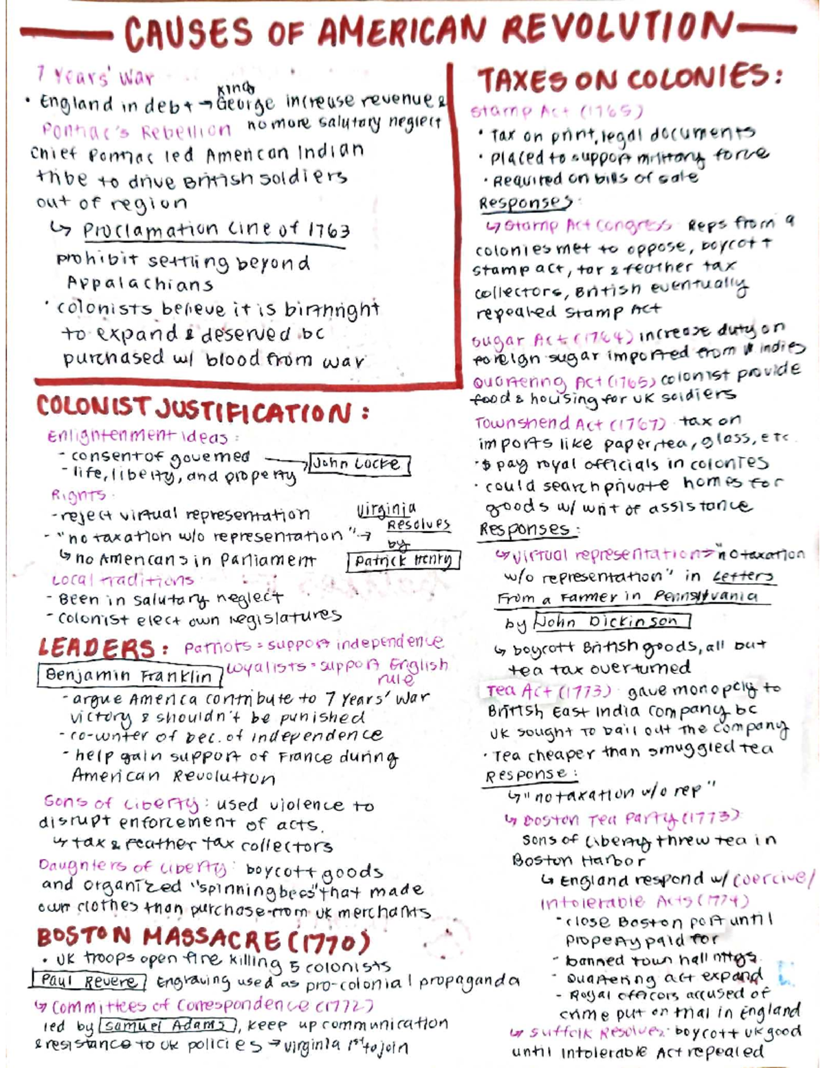 Apush Notes pt. 1 - Studocu