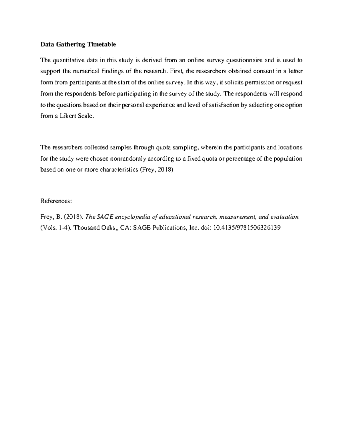 Data-Gathering-Timetable - Data Gathering Timetable The quantitative ...