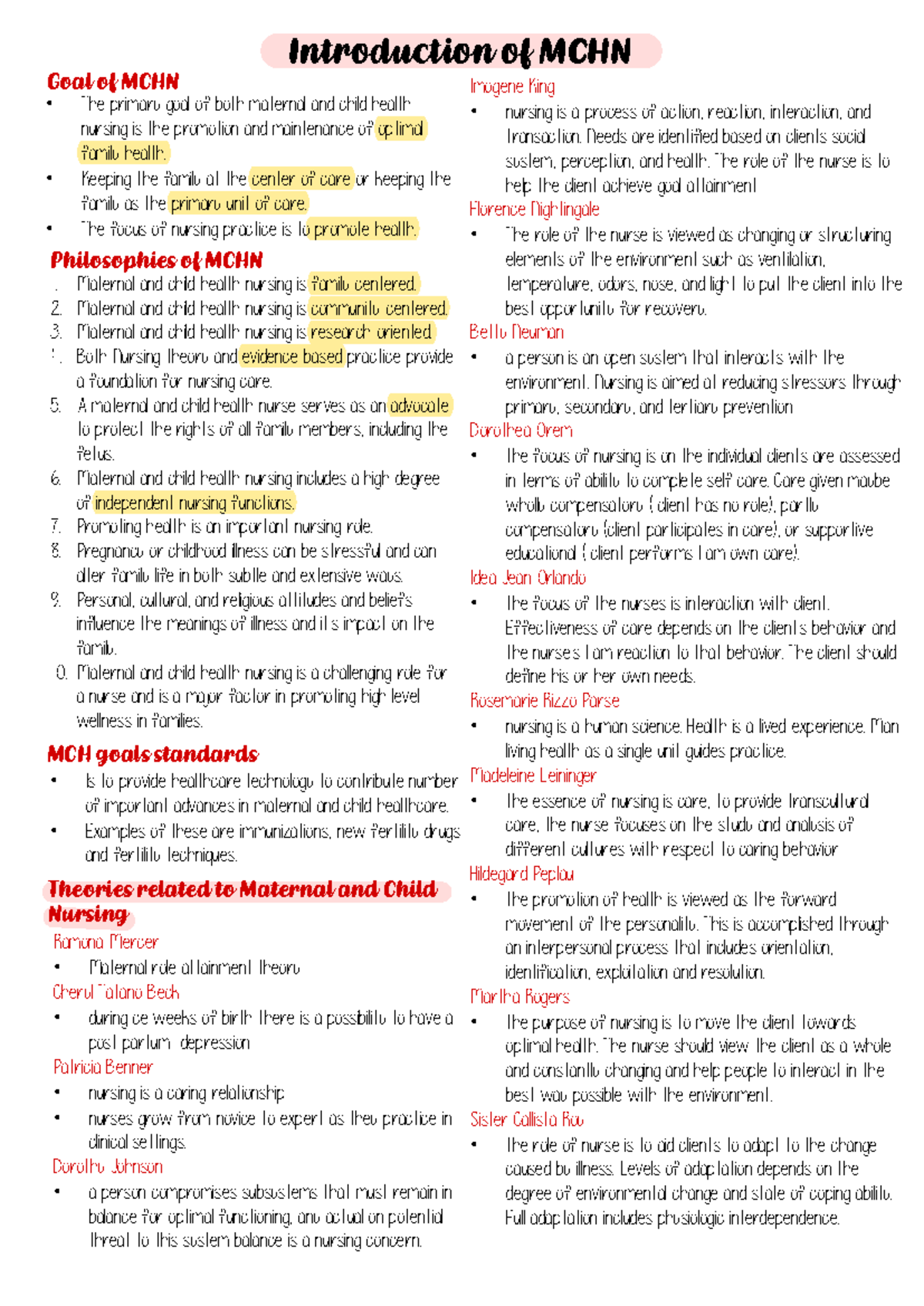 Introduction-of-MCHN - Introduction of MCHN Goal of MCHN • The primary ...