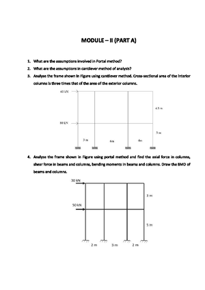 SA2- M1 part 2 - CET302 Structural analysis 2 - Structural Analysis 2 - Studocu