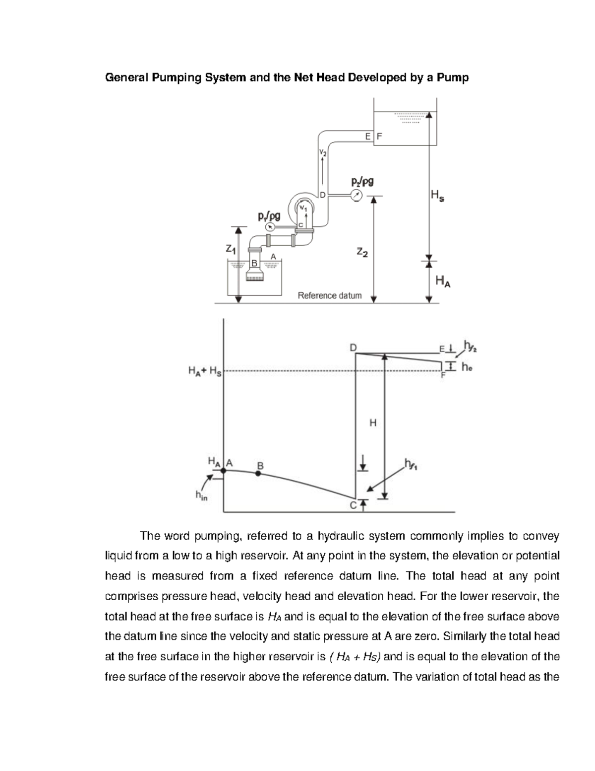 Pdfcoffee - Practice guide - General Pumping System and the Net Head ...