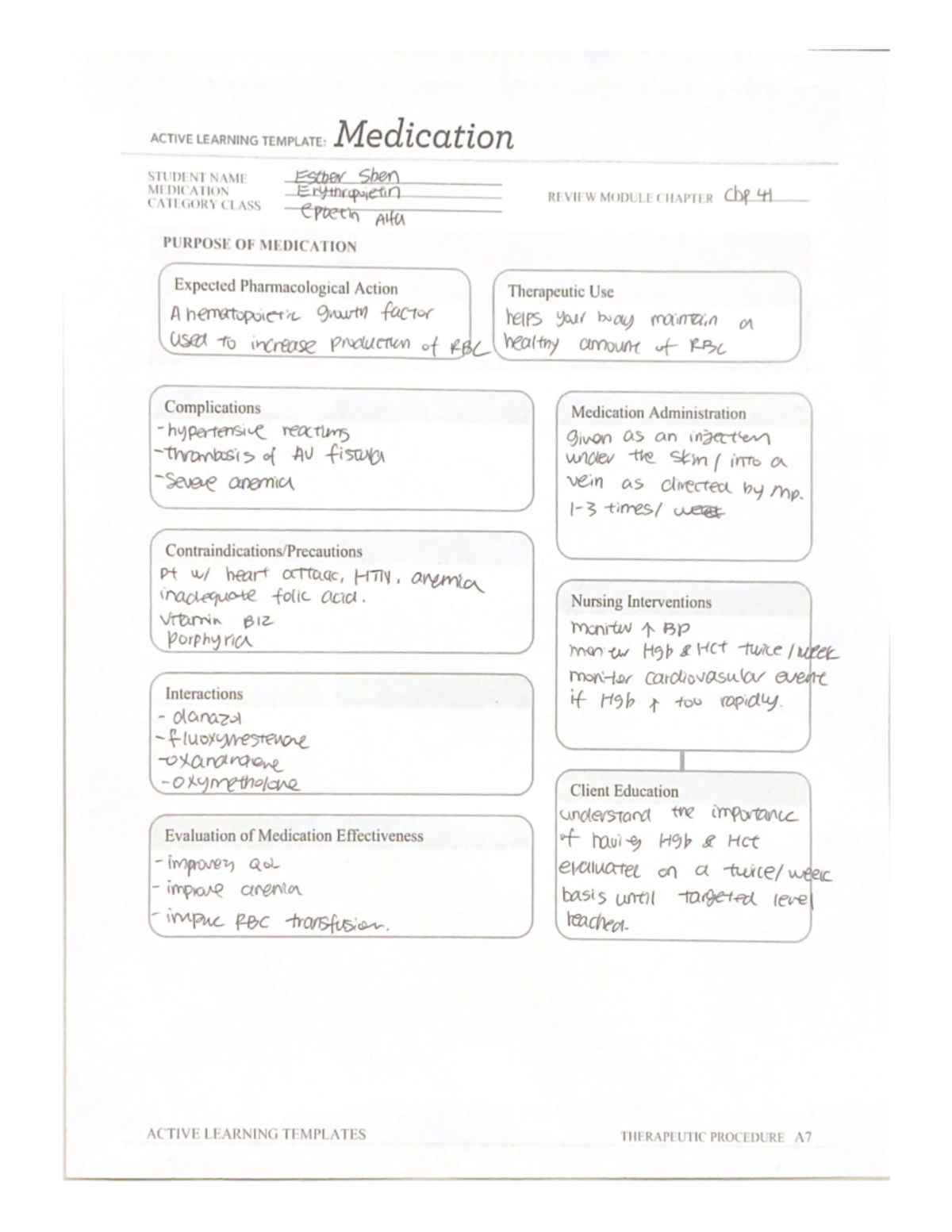 Medication 1 - SOC 001 - Studocu