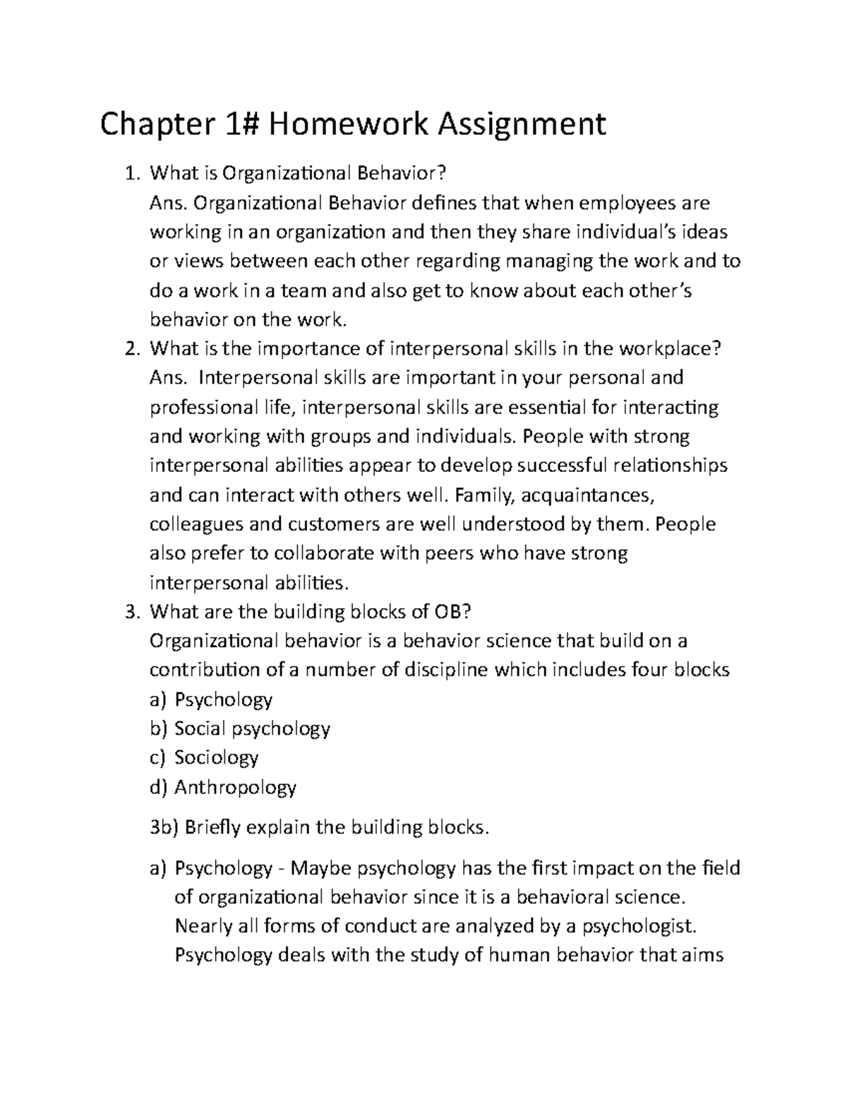 Chapter 1 - project - Chapter 1# Homework Assignment What is ...