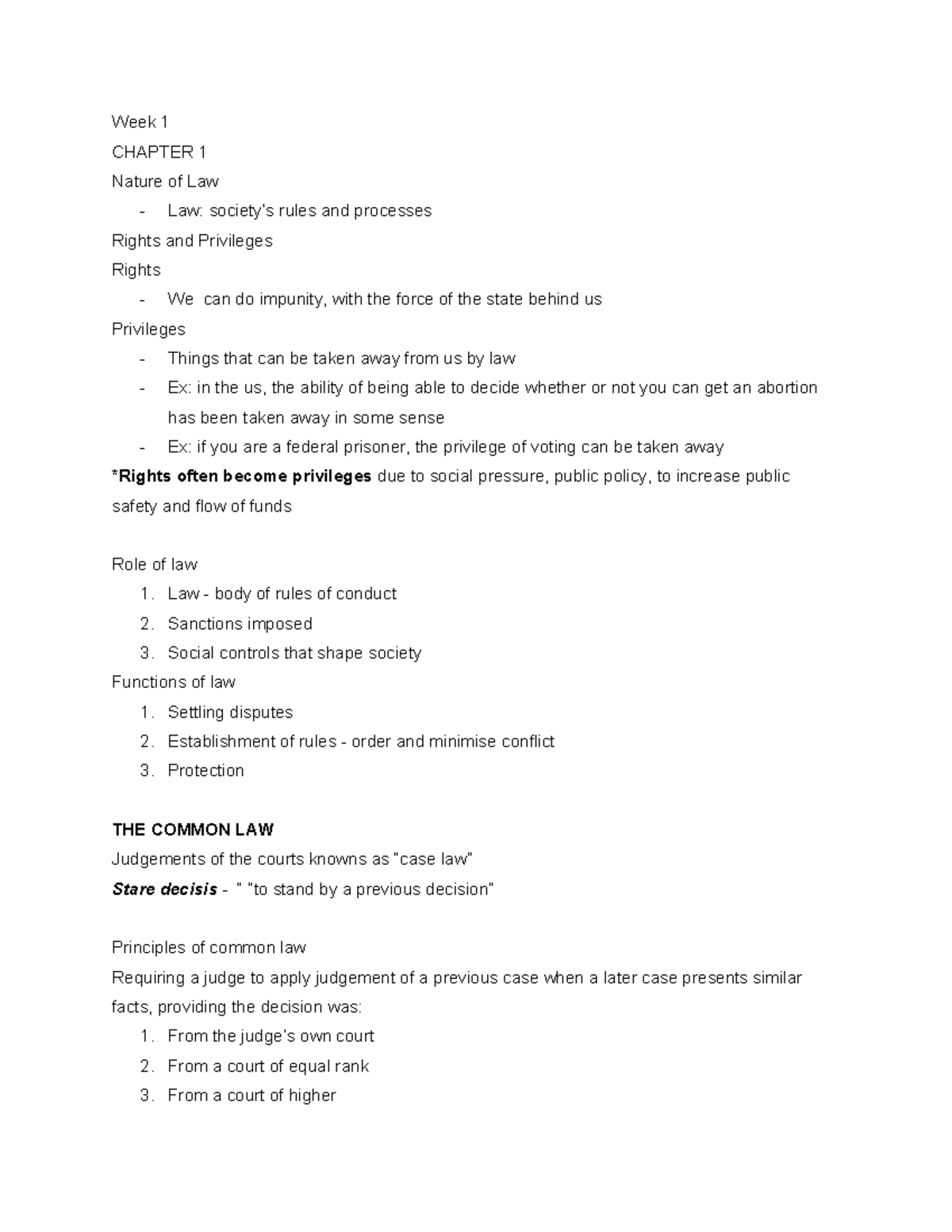Adms 2610 - All lecture notes from all chapters - Week 1 CHAPTER 1 ...