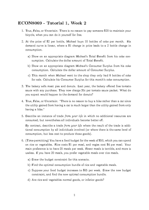 11175 Intro to Economics tutorial questions 2021 - 11175: INTRODUCTION ...