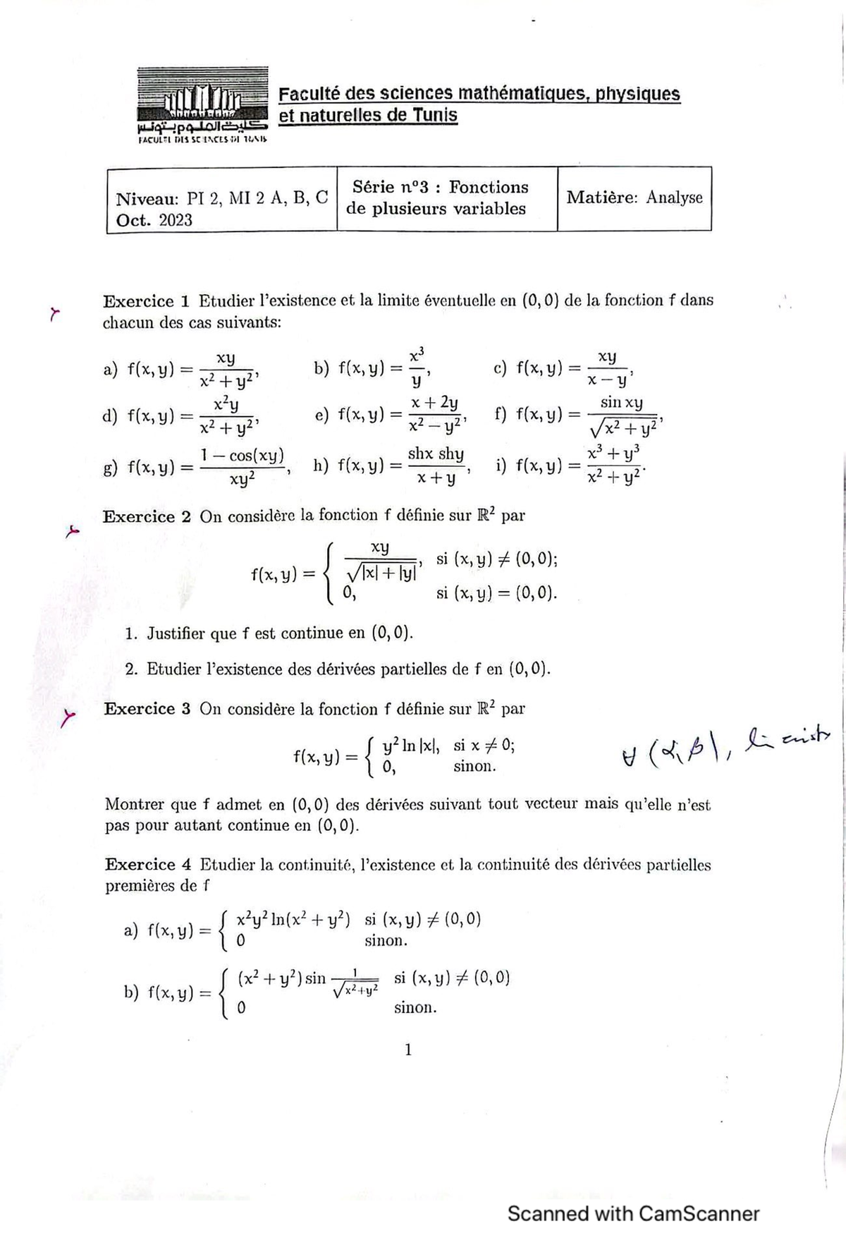 Td chapitre 3 analyse - math signal - Studocu